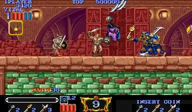 Magic Sword (23.06.1990 Japan) Play Retro Game Free Online Browser