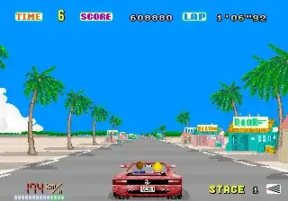 Play Out Run (sitdown/upright, Rev B) (Enhanced Edition v1.1.0) Arcade ...