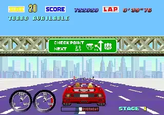 Turbo Out Run (cockpit, FD1094 317-0107 decrypted) [Bootleg] Play Retro ...